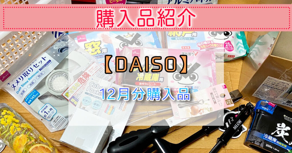 DAISO購入品紹介！12月分！お掃除グッズ・買い替え用品・リピ買い用品 | あいぽなブログ